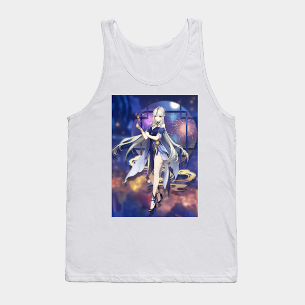 Ningguang Splash Art Genshin Impact Genshin Impact Tank Top Teepublic